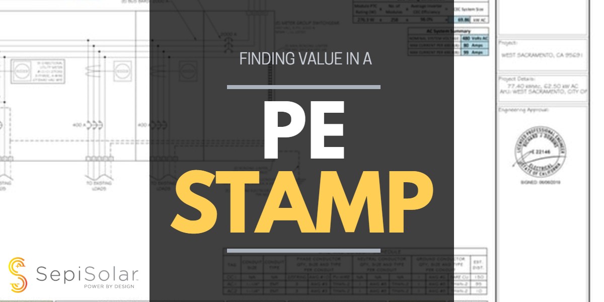 Any engineer can provide a PE stamp, right? | SepiSolar